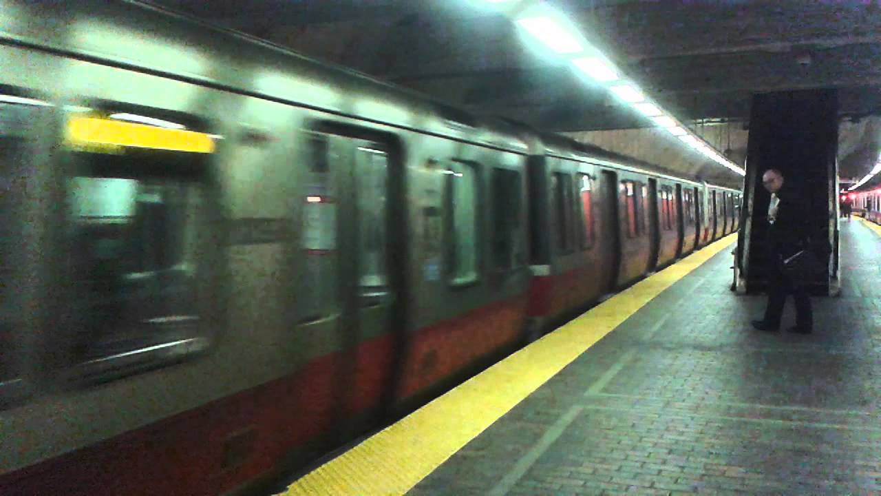 MBTA: Red Line leaving Park Street - YouTube