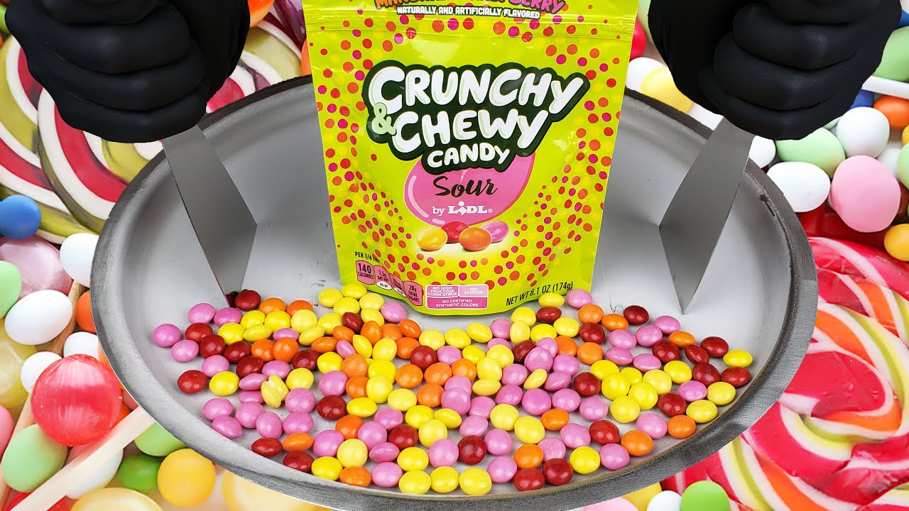 Lidl Candies Ice Cream Rolls ASMR Satisfying Sounds Tapping ...