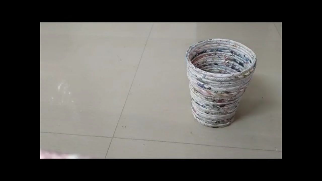 A wonderful flower vase using with newspaper 🌹#it's very simple make ...