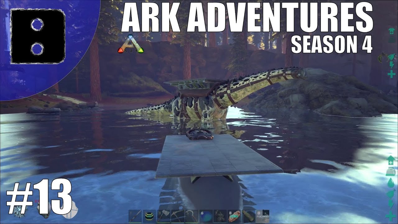 ARK Adventures S04E13 - Resource Crop Tamed Water Boss Disaster! - YouTube