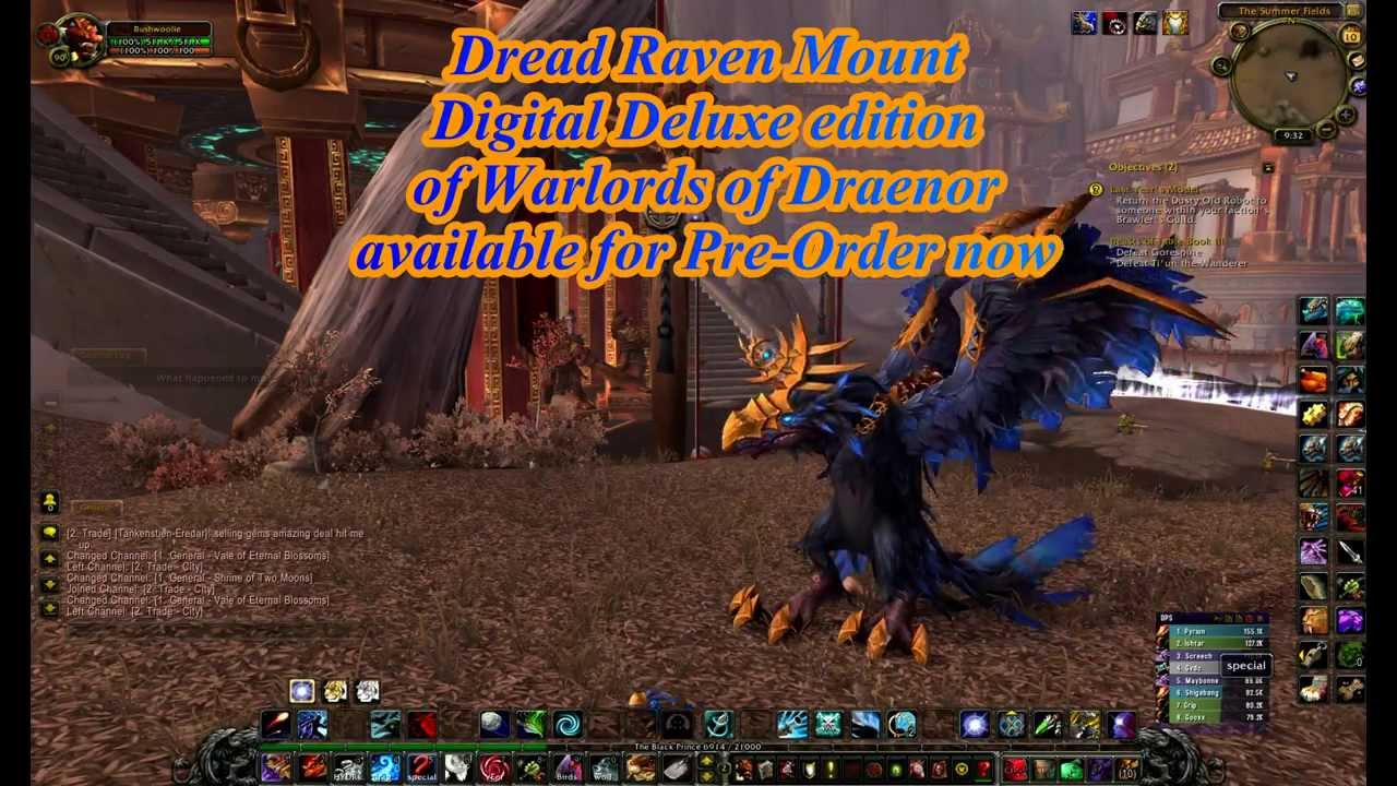 Warlords Of Draenor Digital Deluxe edition pet and mount. - YouTube