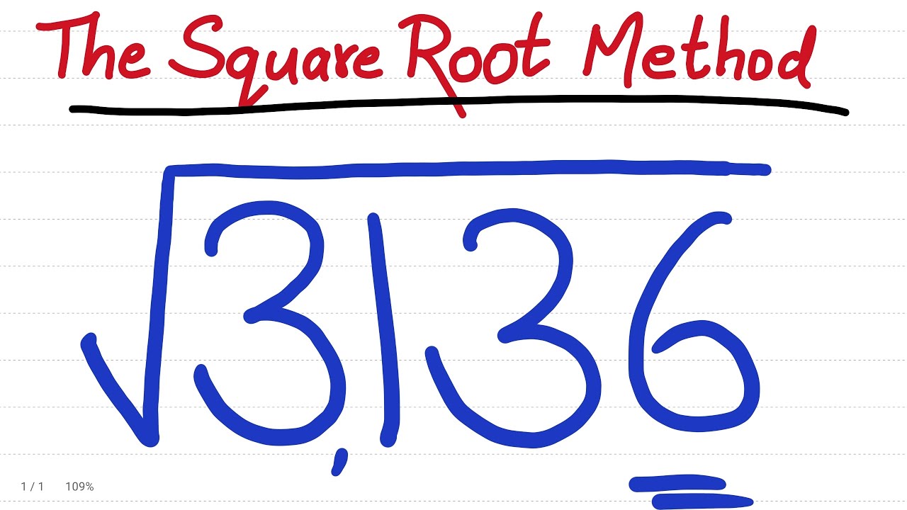 Square root of 3136 | long division method | long division method for ...