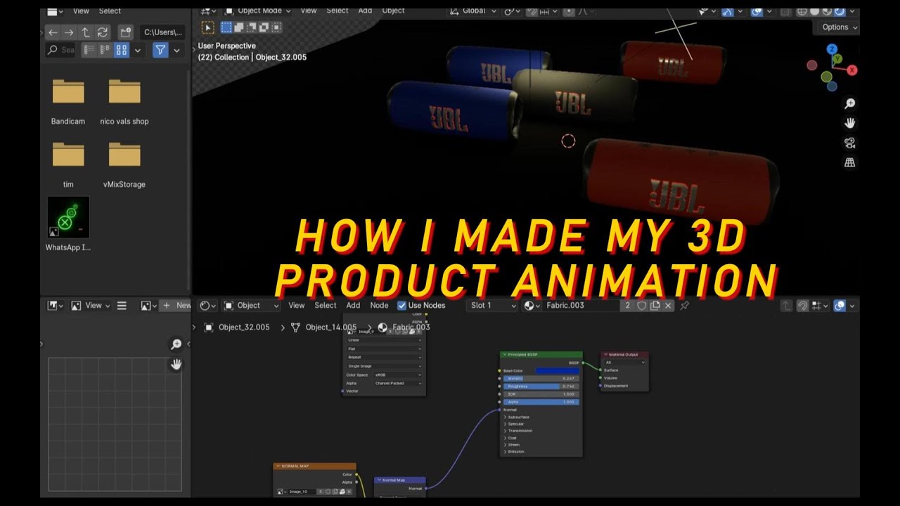 TIMELAPSE OF HOW I MADE MY 3D JBL ANIMATION - YouTube