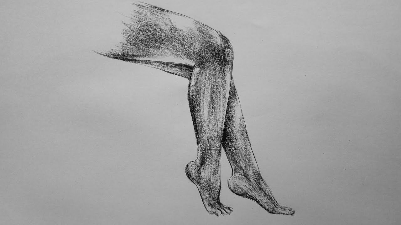 Female Legs | Pencil Sketch - YouTube
