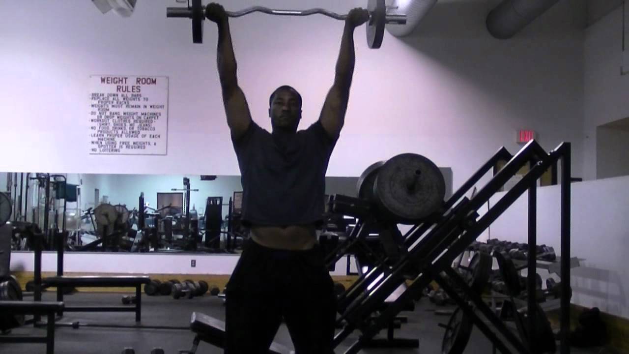 Reverse Grip Shoulder Press - YouTube