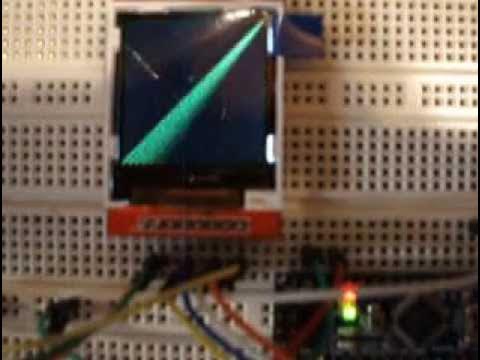 ILI9163C inexpensive 1.44 inch TFT display - YouTube