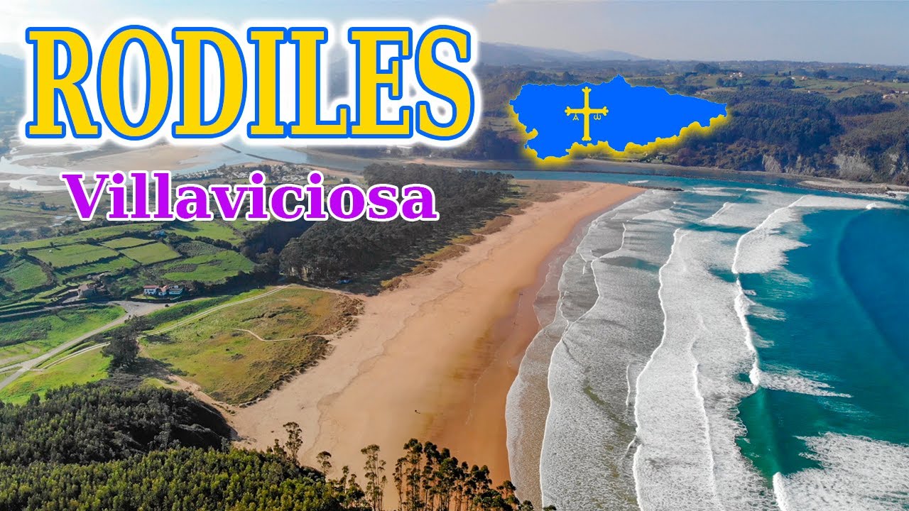 360º Desde el monte Rodiles | PLAYA RODILES | ASTURIAS - YouTube