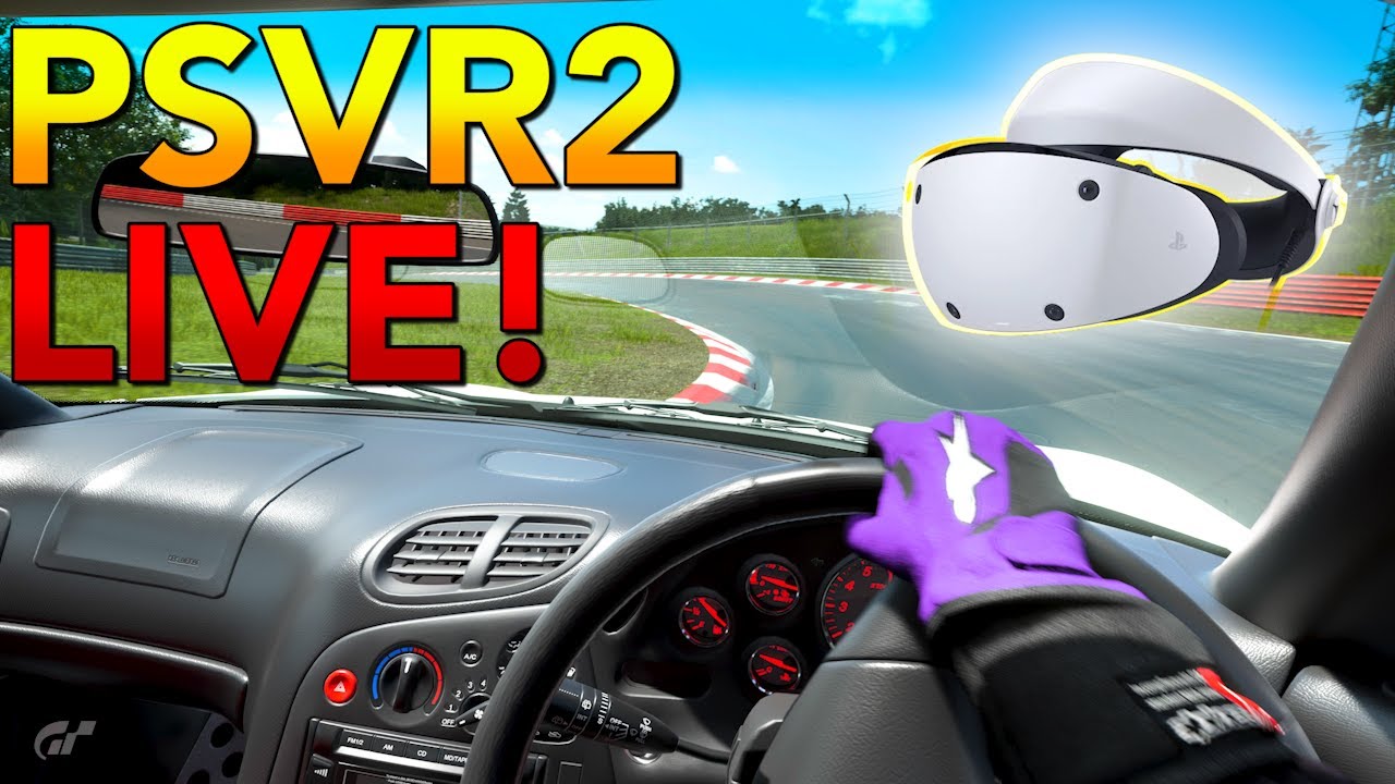 PSVR2 on Gran Turismo 7 for the FIRST TIME LIVE! - YouTube