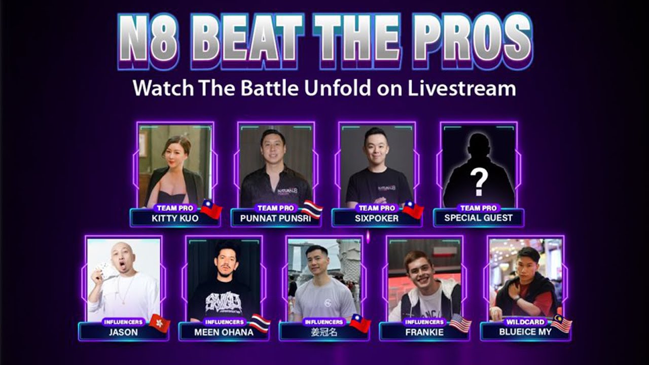 N8 Beat the Pros - @SixPoker666 @JASON816 @FrankieCPoker - YouTube