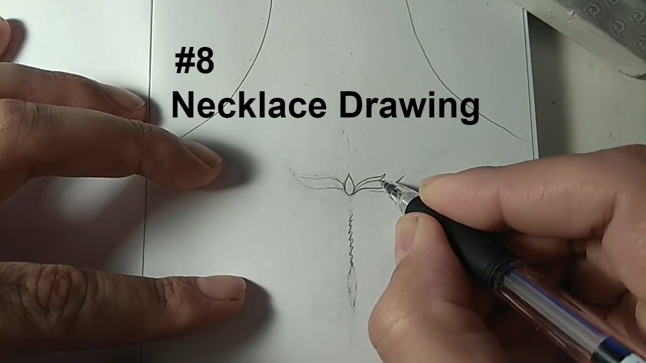 Necklace new sketch. Drawing and Designing Jewelry. Free jewelry design ...
