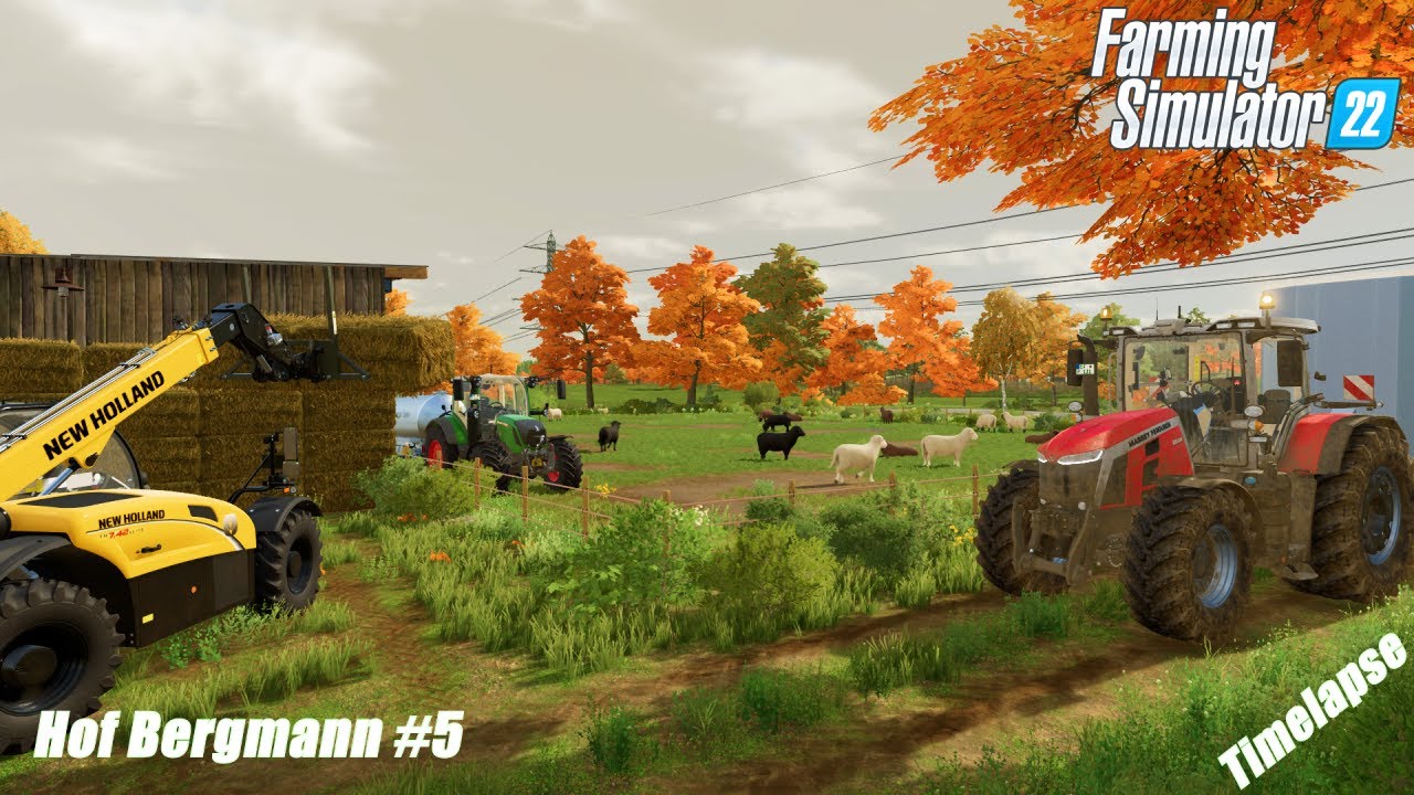 Feeding Animals & Sheeps | Hof Bergmann | Farming Simulator 22 ...