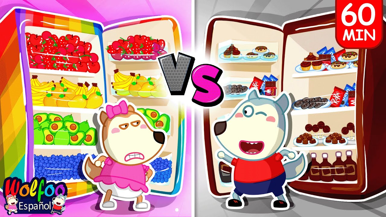 Wolfoo: Desafío de Chocolate Rosa vs Negro 🍫 | Juguemos Juntos | Video ...