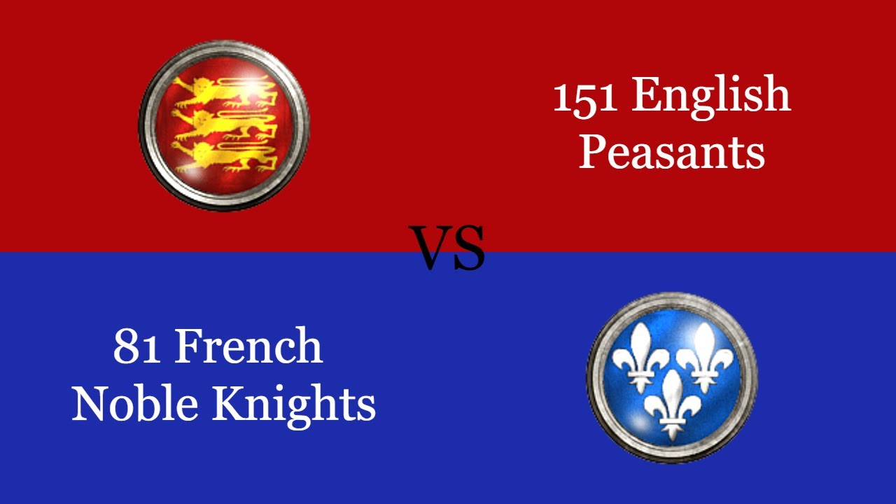 Medieval 2 Total War | [England] Peasants vs [France] Noble Knights ...