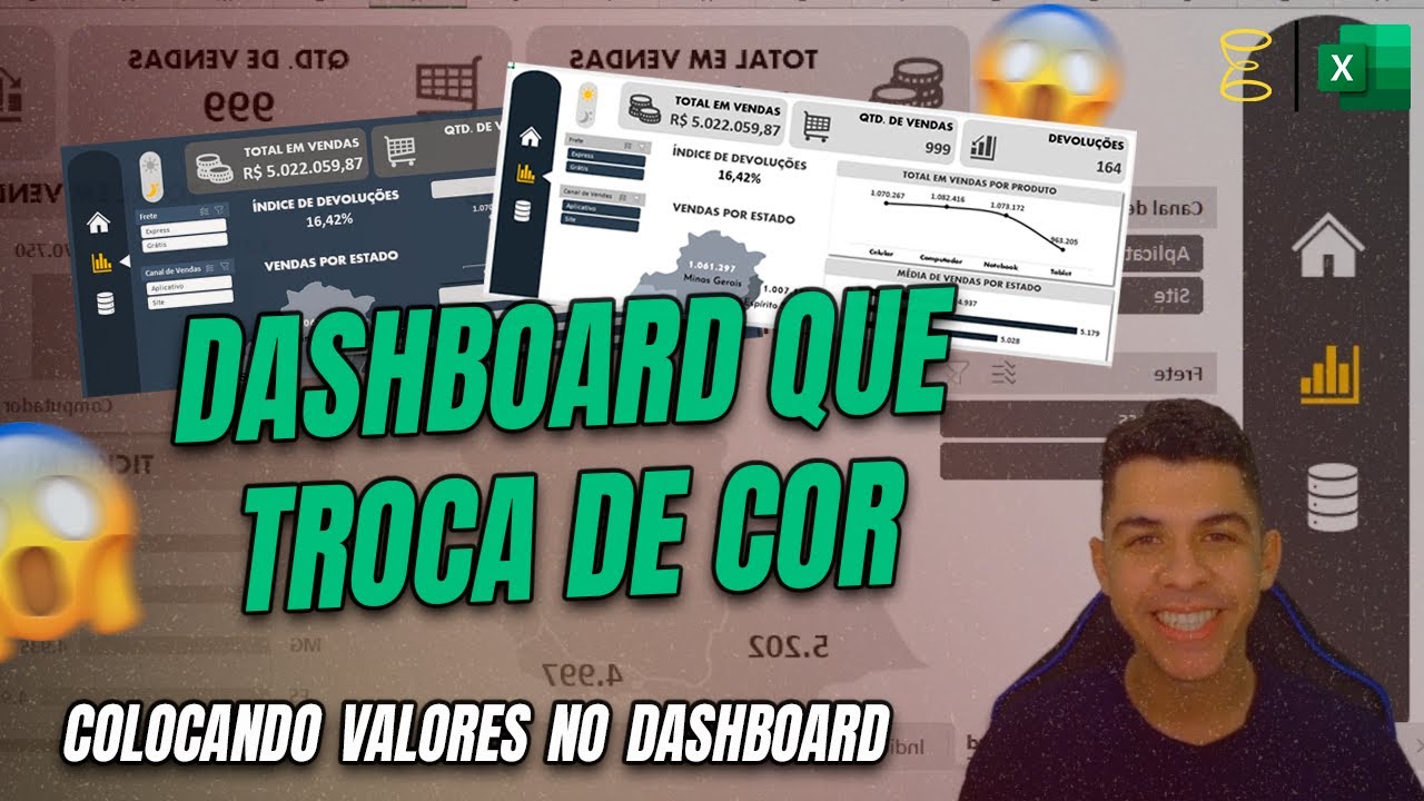 DASHBOARD QUE TROCA DE COR | Colocando os valores no Dashboard | Aula ...