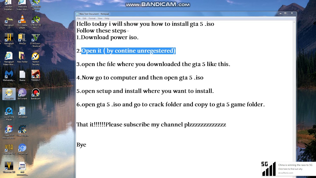 How to install gta 5.iso in 6 steps for free!!!!!!!!!!!! - YouTube
