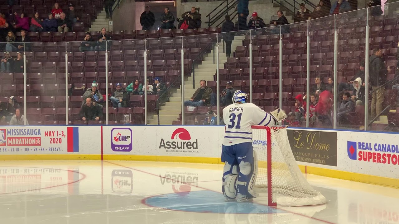 Mississauga Steelheads goalie dance. Joe Ranger. - YouTube