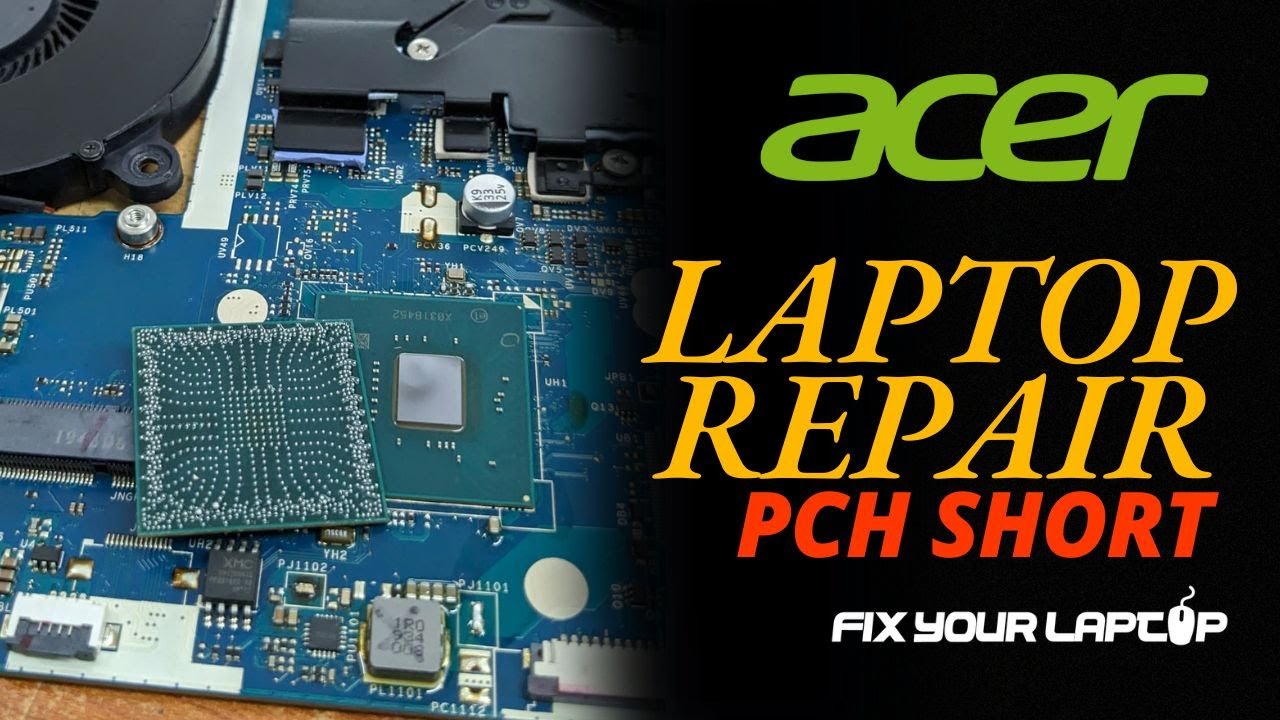 How to repair motherboard laptop? - Acer Predator PCH Short - YouTube