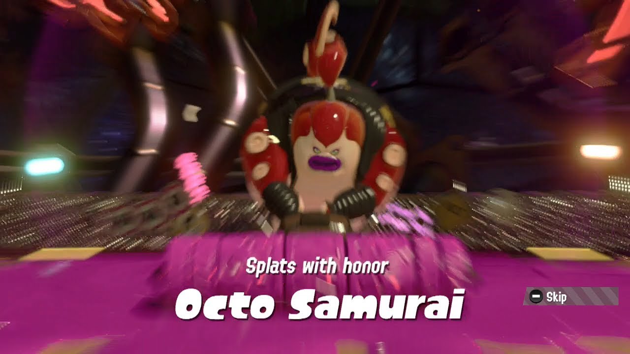 Splatoon 2: Hero Mode: Boss 2: The Showdown (Vs. Octo Samurai) - YouTube