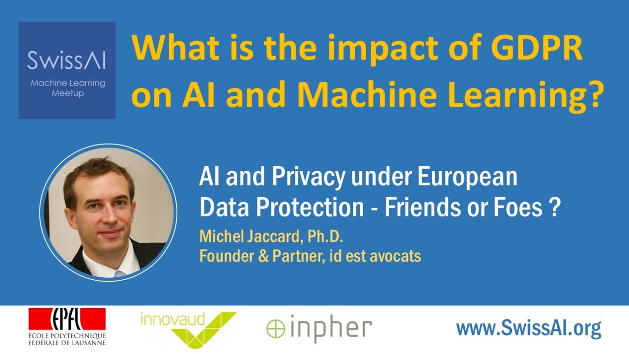What is the impact of GDPR on AI and Machine Learning? - YouTube