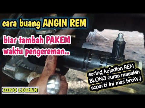 Cara buang ANGIN REM biar tambah PAKEM || hino lohan260ti