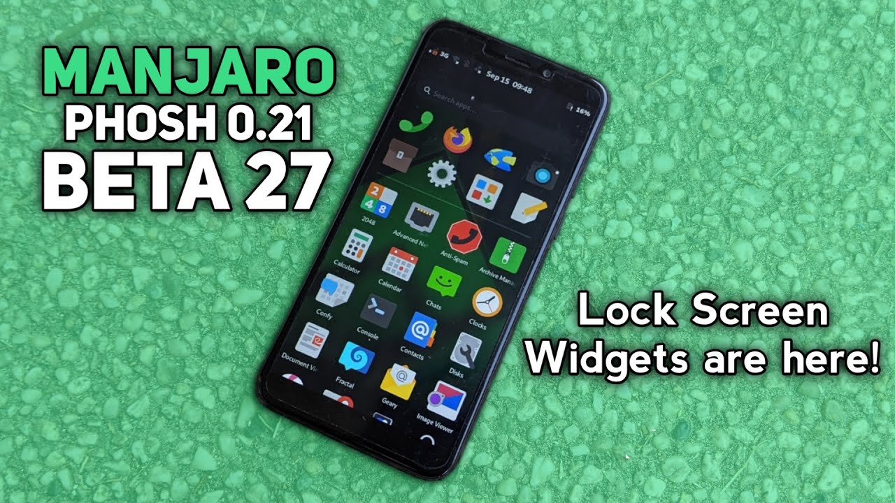 PinePhone - Manjaro Phosh Beta 27: New Features and Improvements - YouTube