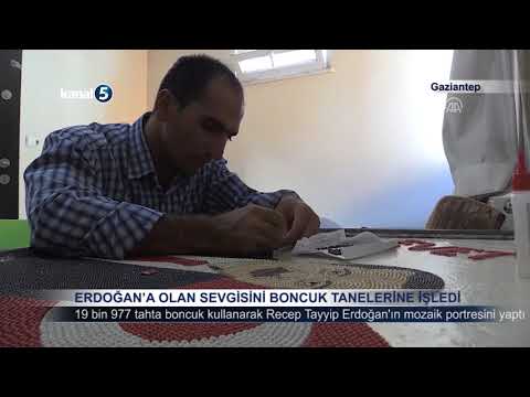 Erdoğan'a Olan Sevgisini Boncuk Tanelerine İşledi