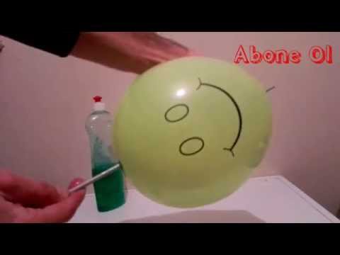 Şişle Patlamayan Balon Numarası