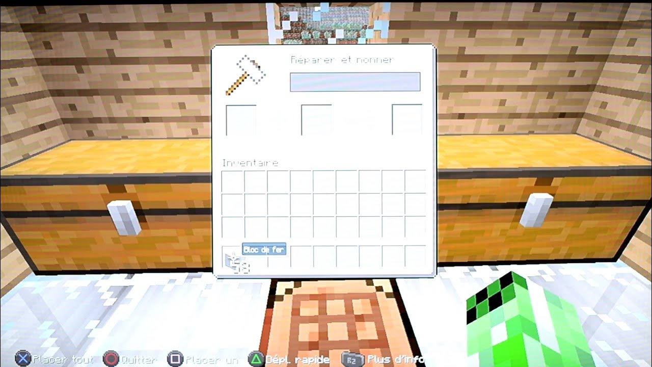 Comment dupliquer sur une enclume dans Minecraft PS3 - YouTube