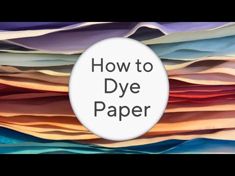 HOW TO DYE PAPER WITH CREPE PAPER AND FOOD COLOURING - YouTube