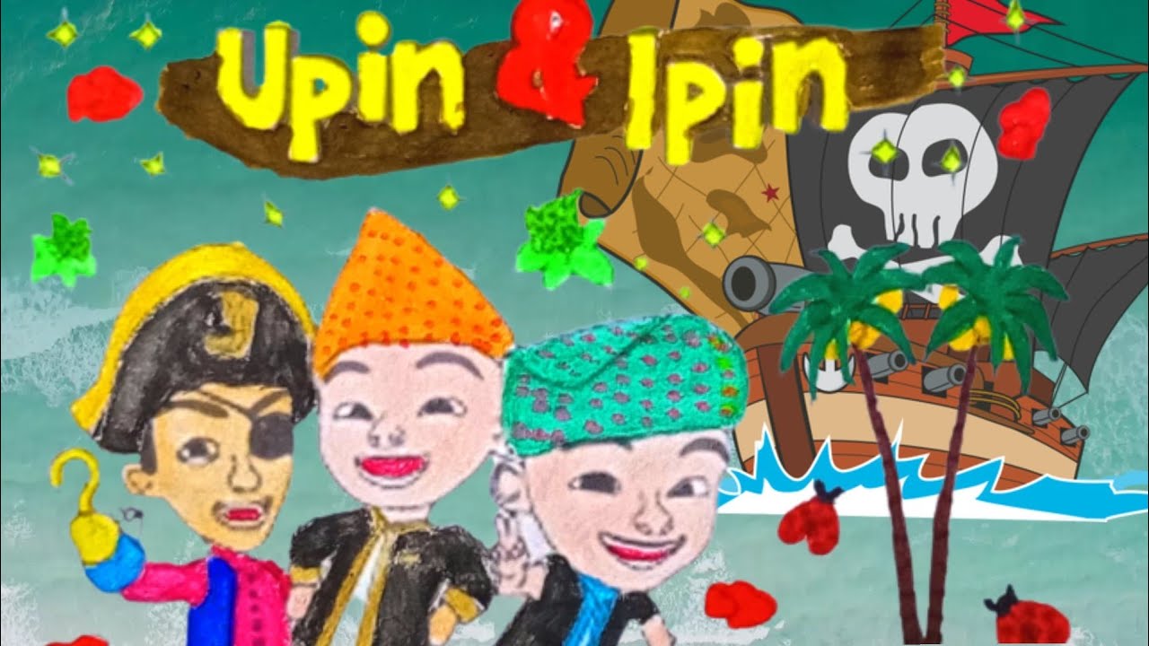 cara menggambar dan mewarnai Upin Ipin | how to draw and color Upin ...