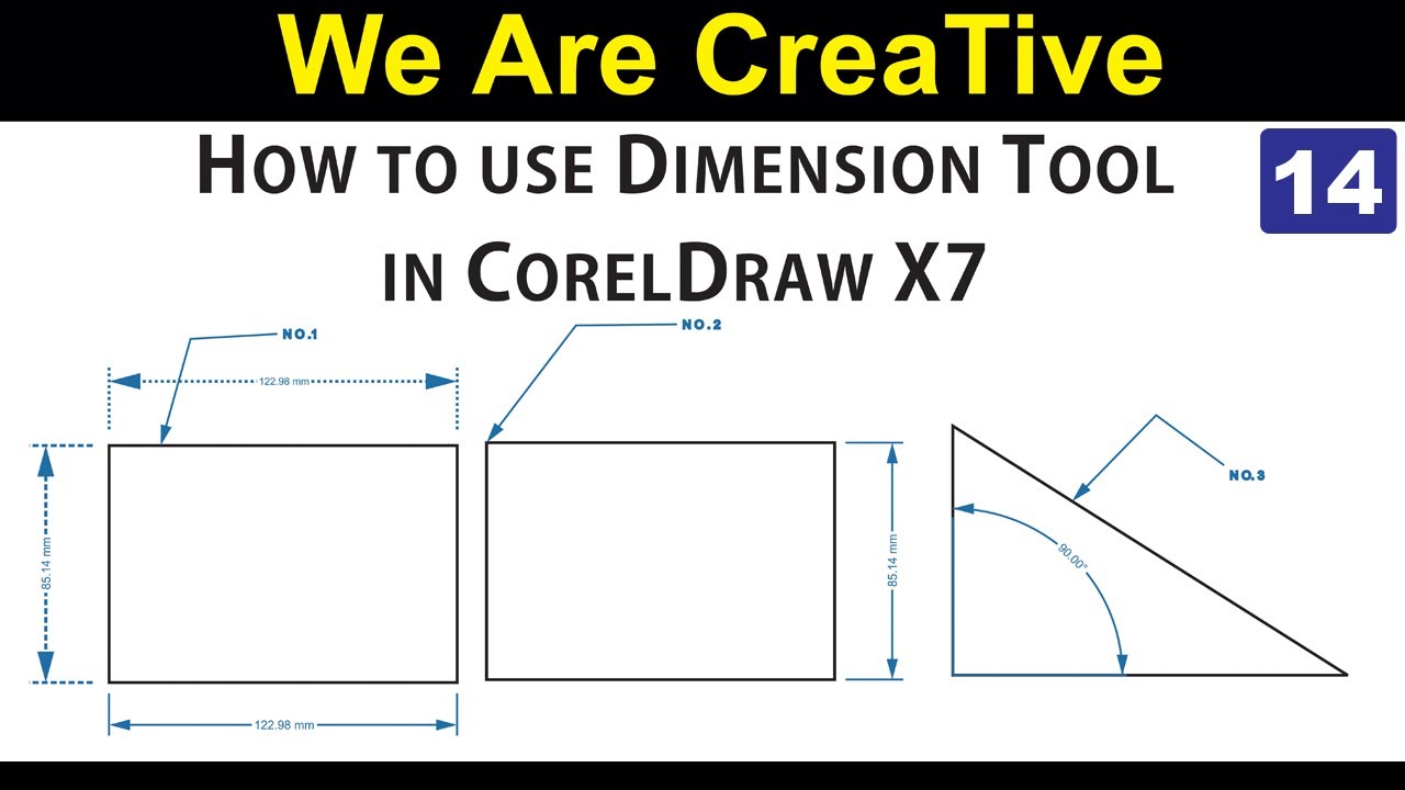 How to Use Dimension Tool in CorelDraw X7 in Hindi - YouTube