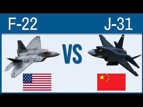 F-22 Raptor VS J-31- Top Fighter Jets of the World Compared