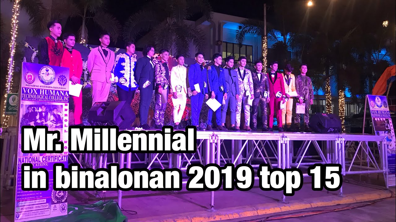 Mr. Millennial in binalonan 2019 top 15 - YouTube