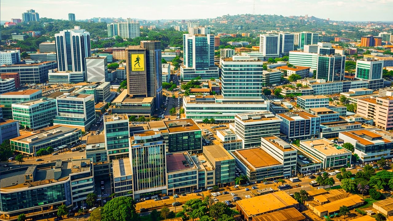 Kampala City Aerial View - YouTube