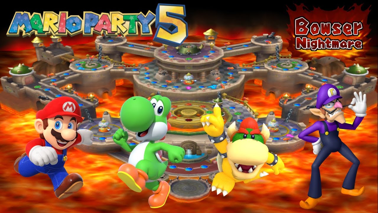 Mario Party 5 - Mario vs Yoshi vs Koopa Kid vs Waluigi - Bowser ...