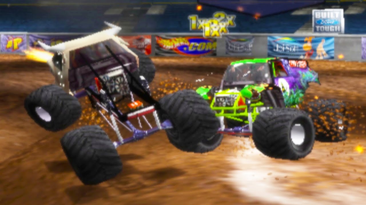 MONSTER JAM: Maximum Destruction - STADIUM CHALLENGE PS2 (PCSX2) - YouTube