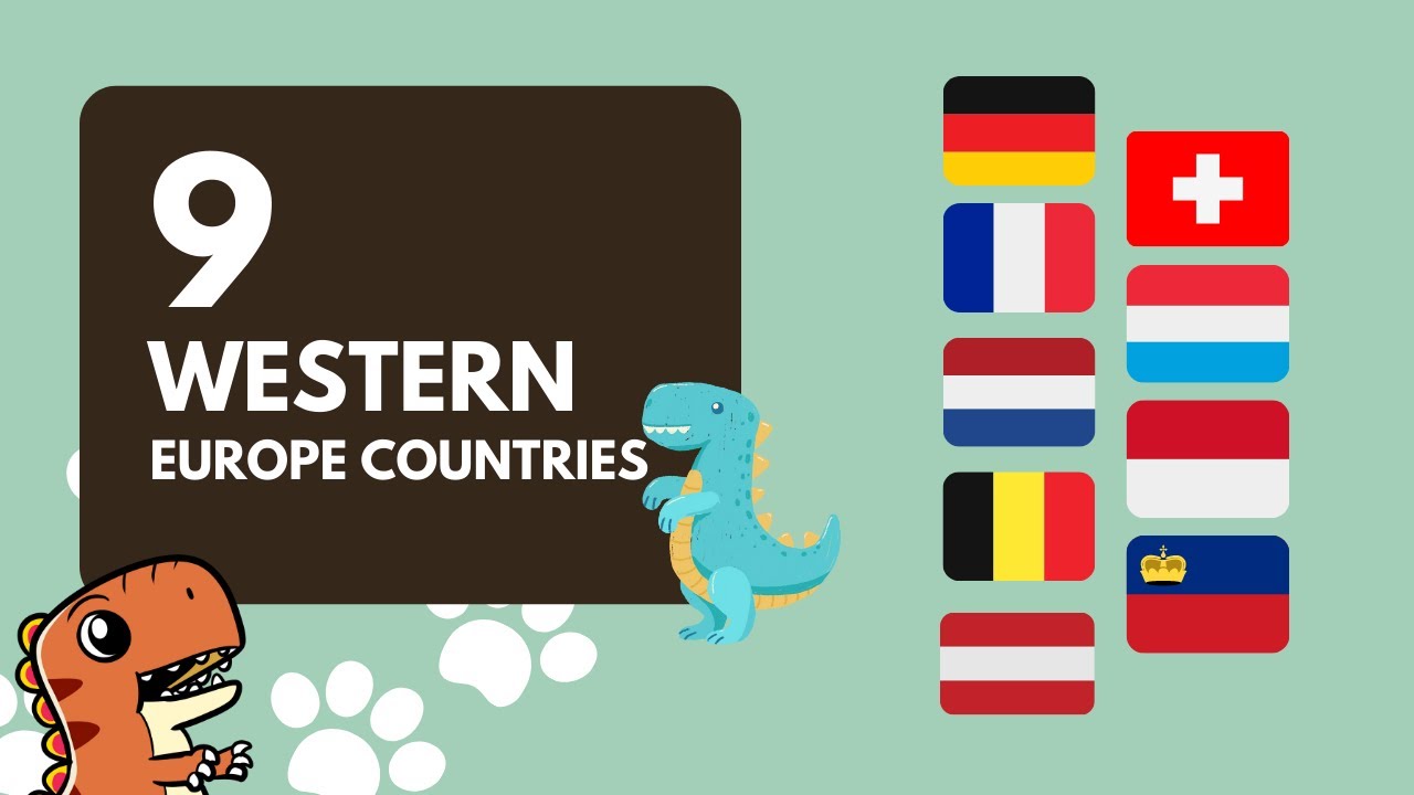 9 Western Europe Countries for Kids to Learn - Educational Video - YouTube