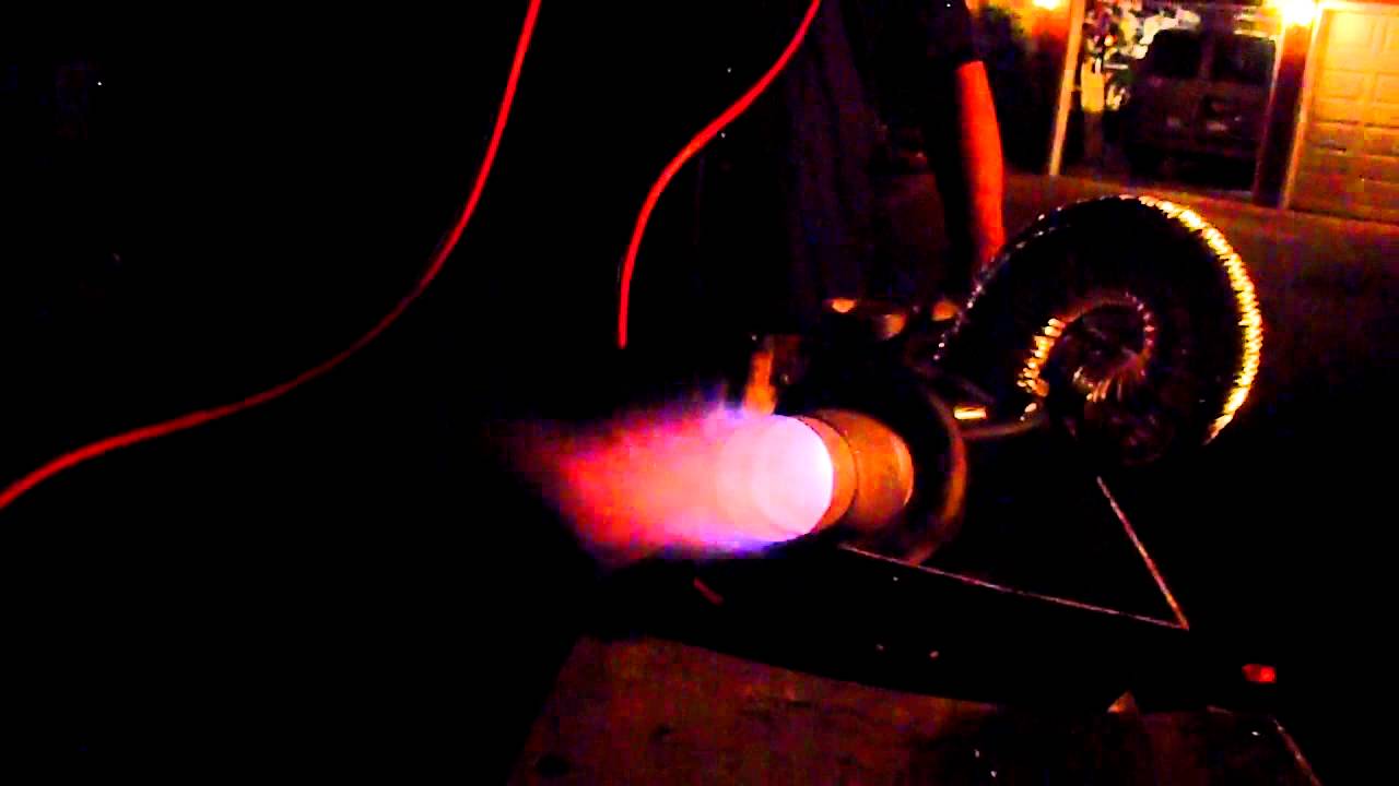 Homemade Jet Engine flame tube Start up - YouTube