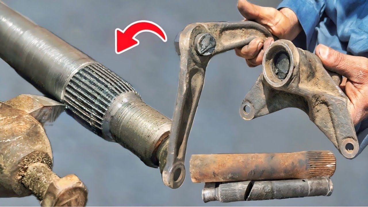 The Mechanic Made the Bevel Teeth and Steering Gear Rod with Extra ...