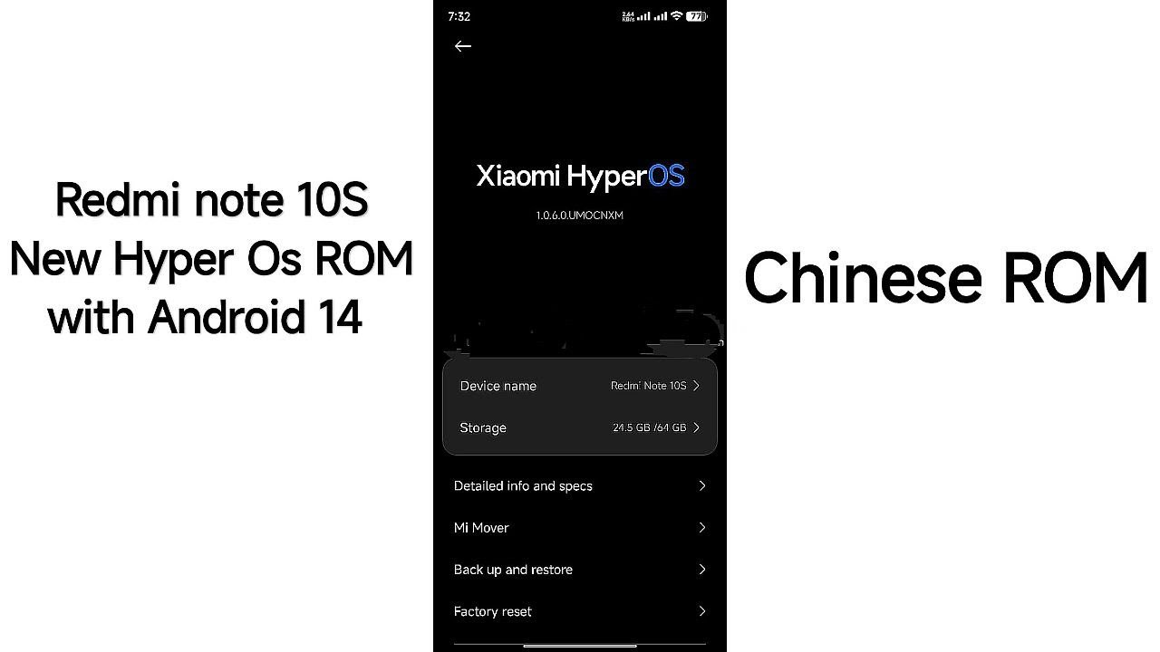 Redmi Note 10S/11SE New Hyper OS Rom Installation process#hyperos# ...