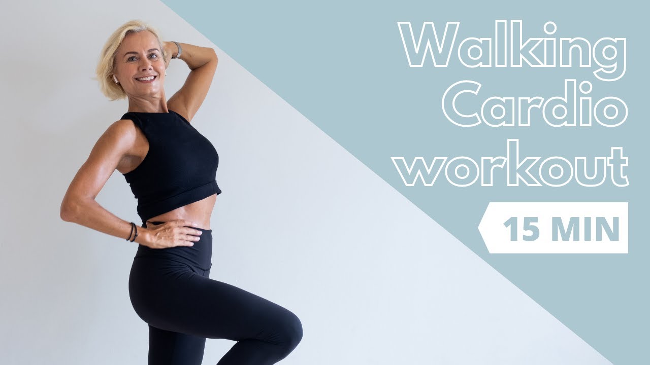 15 Min Walking Cardio Workout I Non Stop I Stay Fit In Your 50s! - YouTube