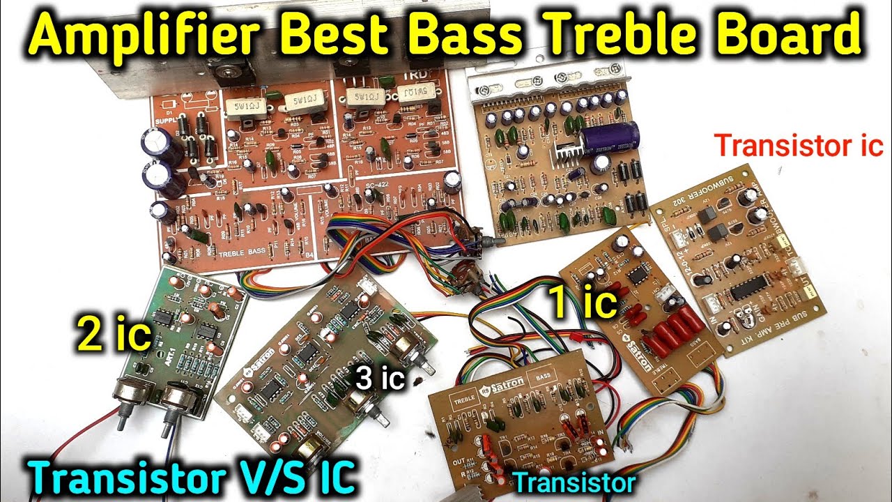 Best Bass Treble Board Transistor v/s ic Amplifier | Amplifier Board ...