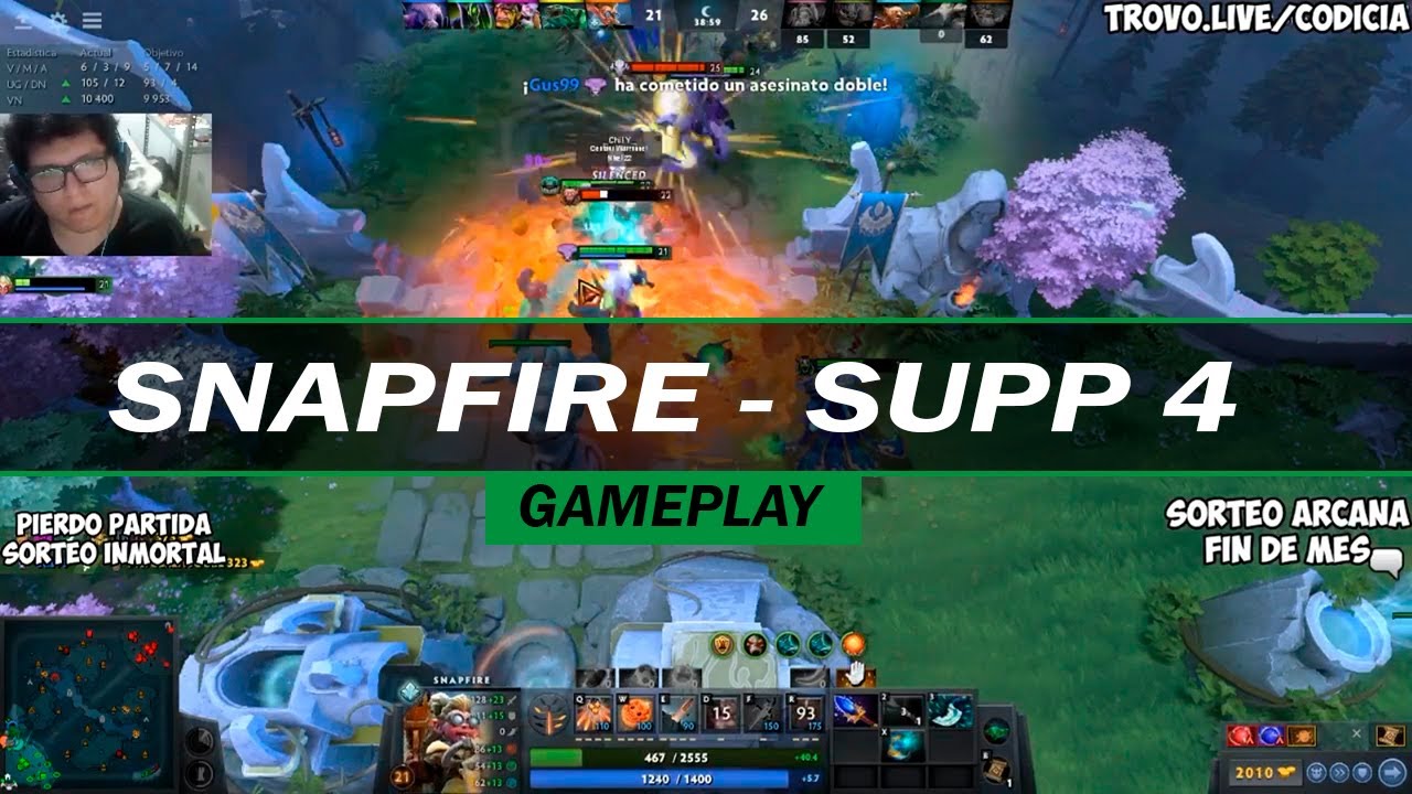 EL SUPP MAS CORE DEL META | COMO JUGAR SNAPFIRE SUPPORT | PARTIDA ...