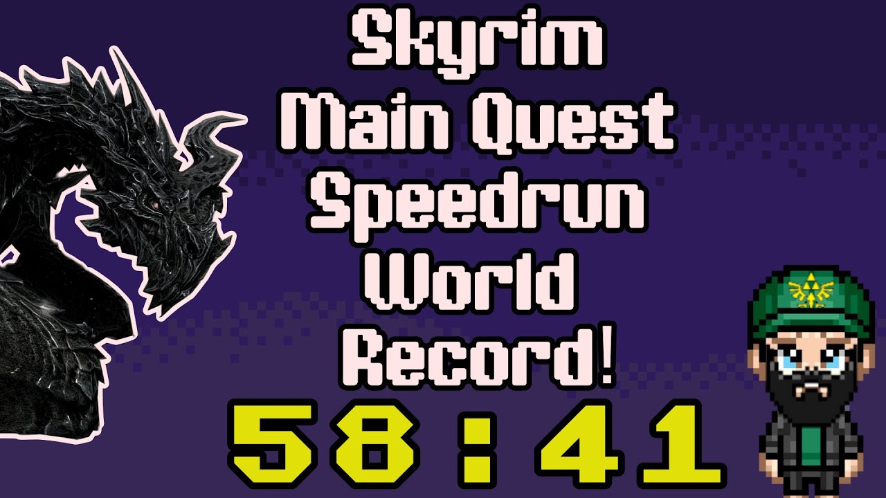 Skyrim Main Quest Speedrun - Xbox Series S - WR in 58:41 - YouTube
