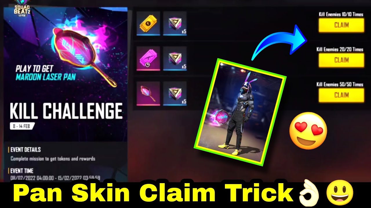 How To Complete New Pan Skin Challenge | How To Claim Pan Skin In Free ...