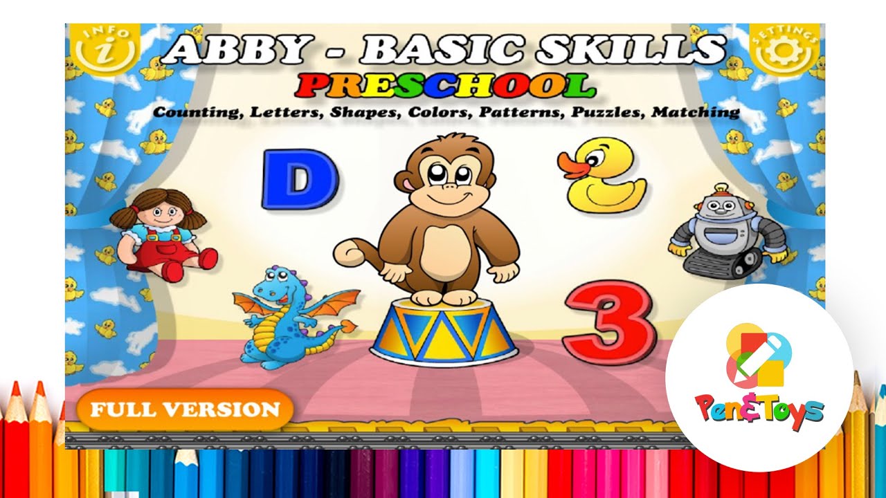 PENS AND TOYS PLAY: Abby Monkey Basic Skills Preschool and Kindergarten ...