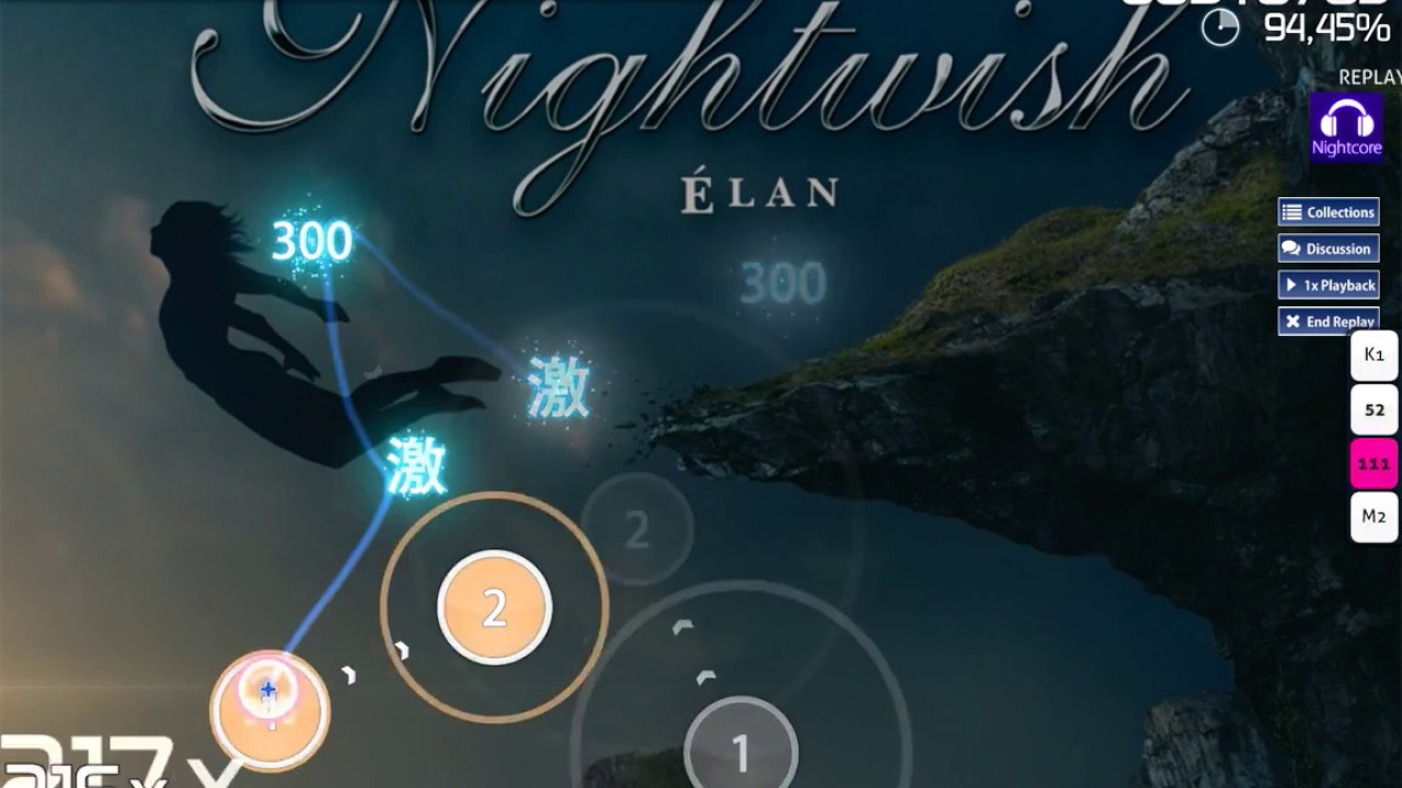 [Nightcore] Nightwish - Elan | osu! - YouTube