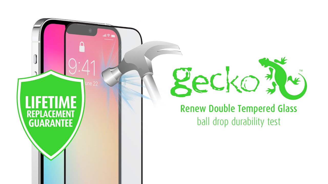 Gecko Renew Double Tempered Glass Ball Drop Test - YouTube