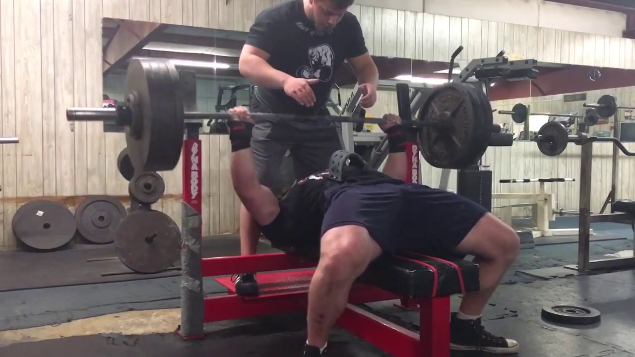 ANDREW HAUSE 420lbs x 4 paused raw bench and 600lbs x 10 raw highbar ...