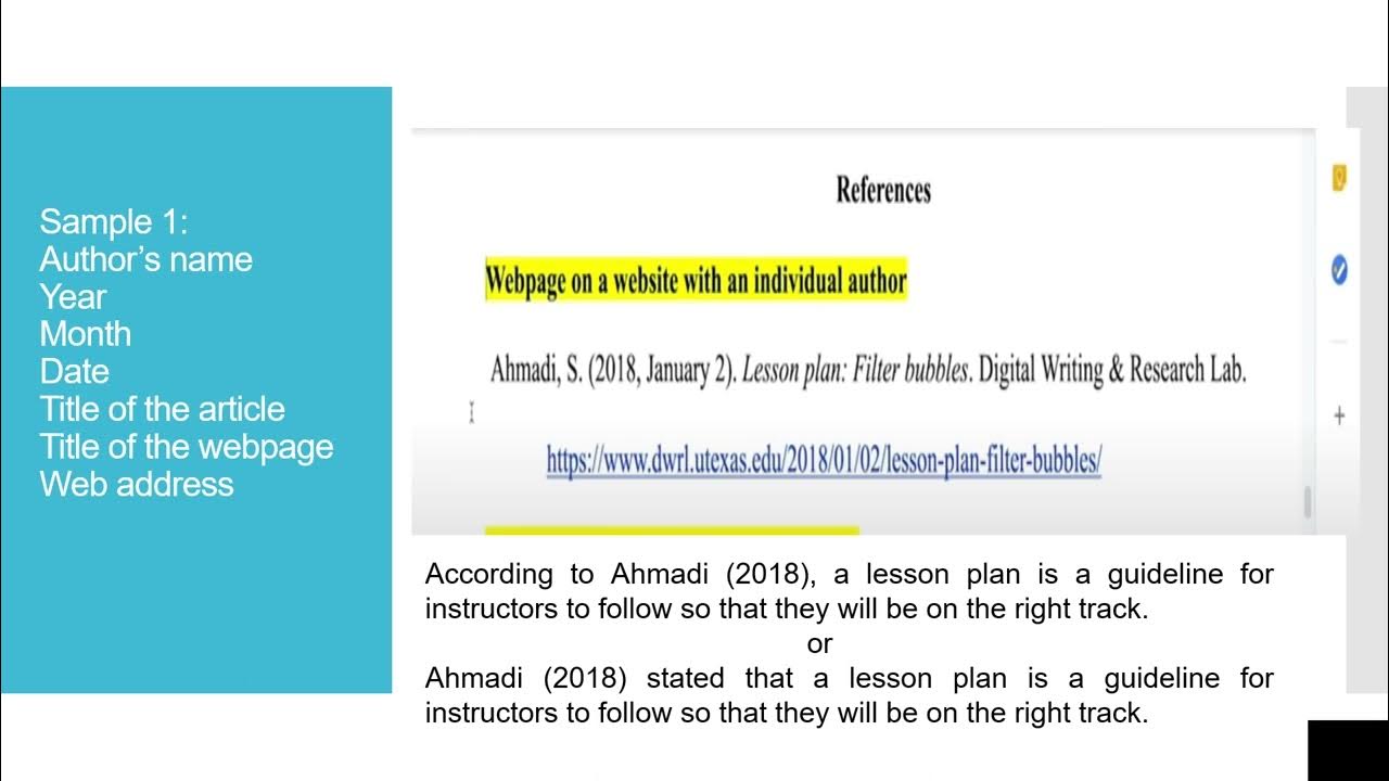 How To Write Your References APA 7th Edition - YouTube